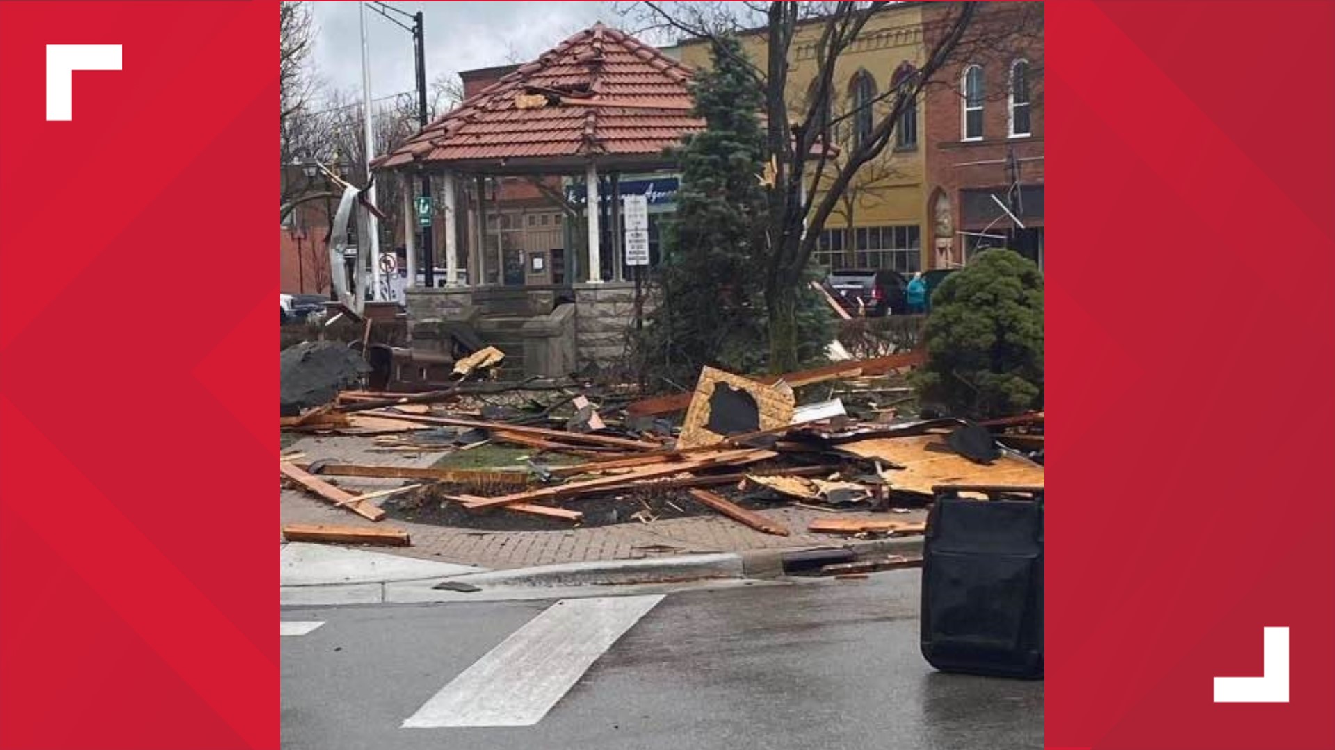 Buildings, gazebo damaged in spring storm | wtol.com