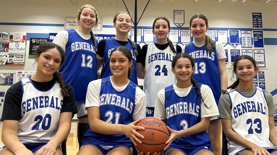 Ohio high school's girls basketball team has four sets of twins | wtol.com