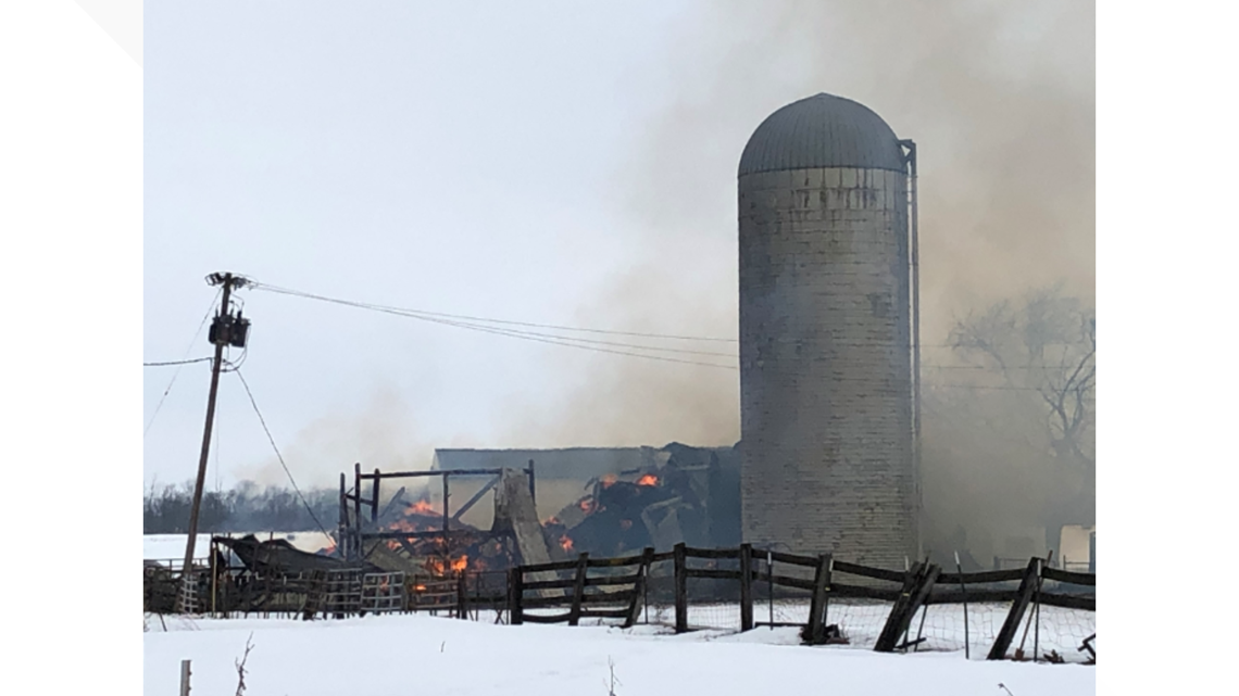 Firefighters battle blaze at Woodville Township farm | wtol.com