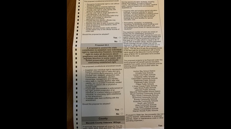 Michigan Ballot Proposal 3 Facts, voters share their thoughts | wtol.com