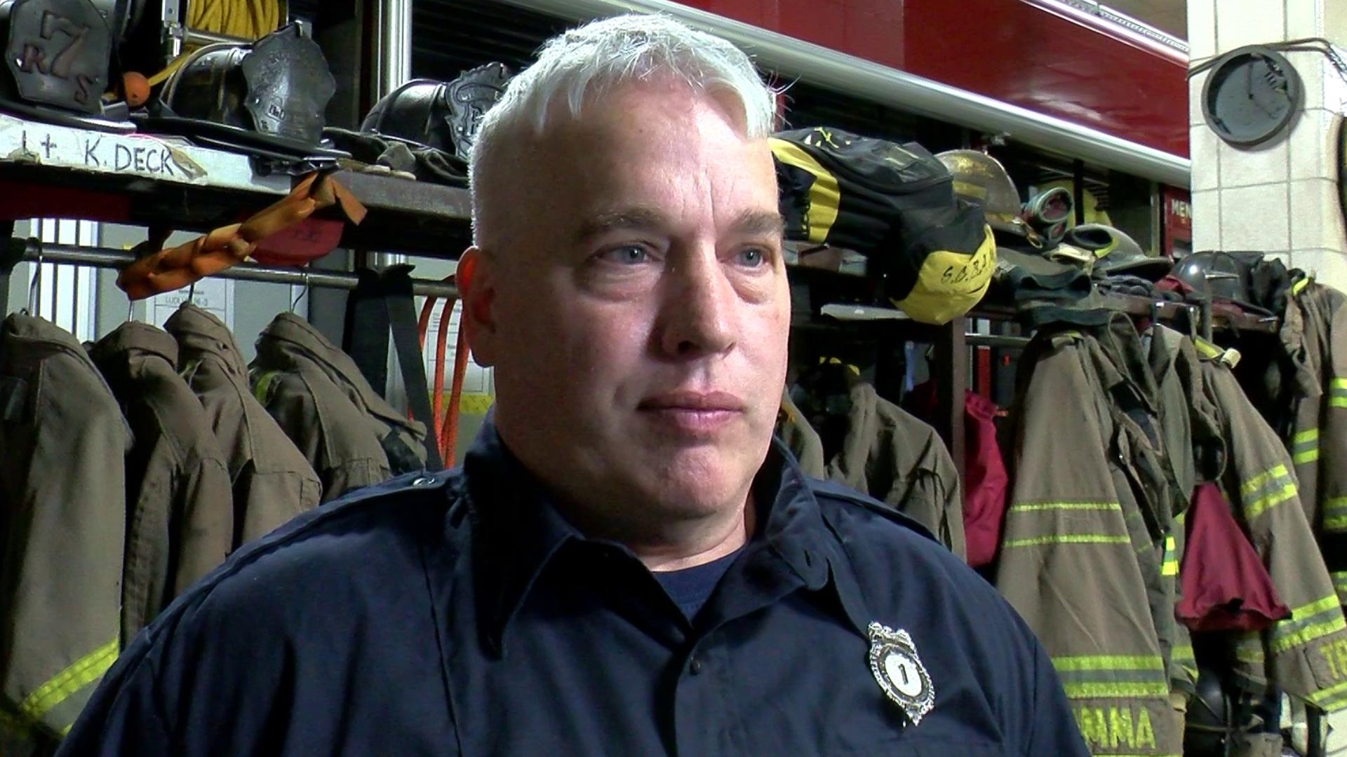 Veteran firefighter Brian Schoen earns badge No. 1 | wtol.com