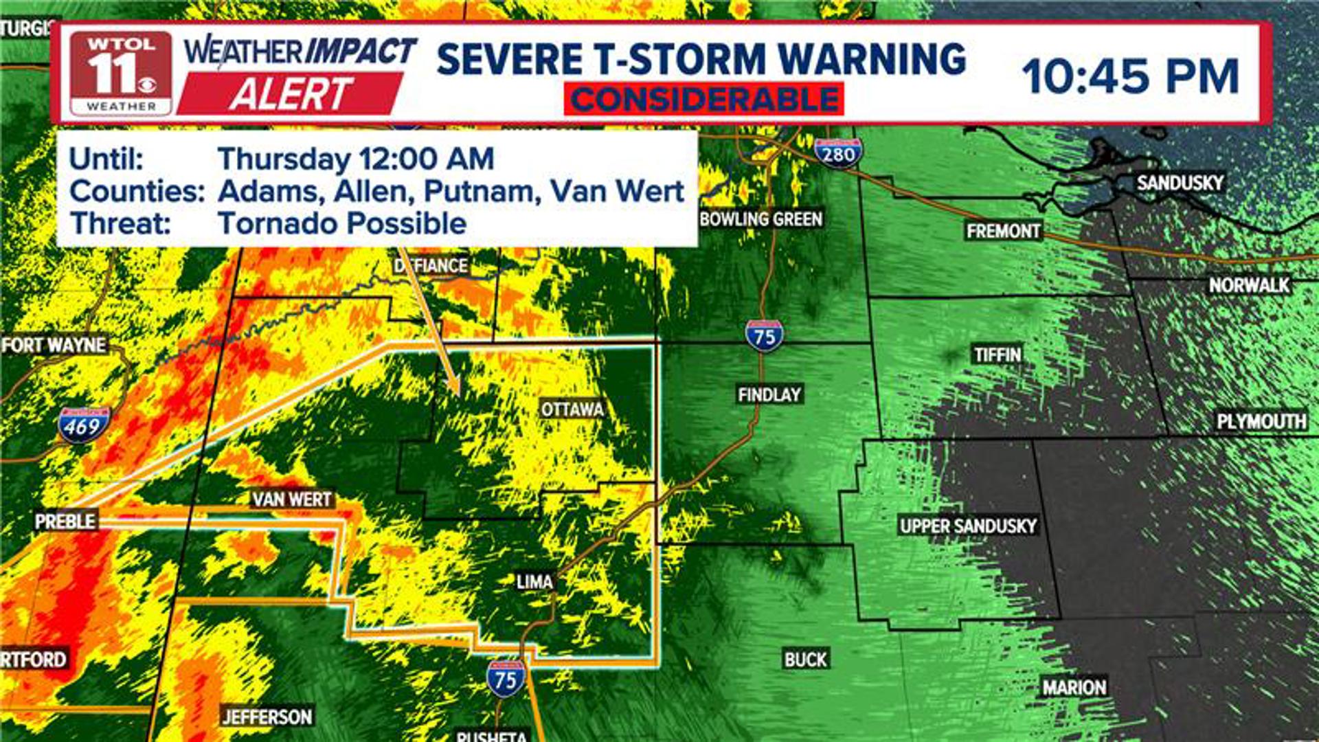 WATCHES & WARNINGS | Severe weather coverage in NW Ohio, SE Michigan ...