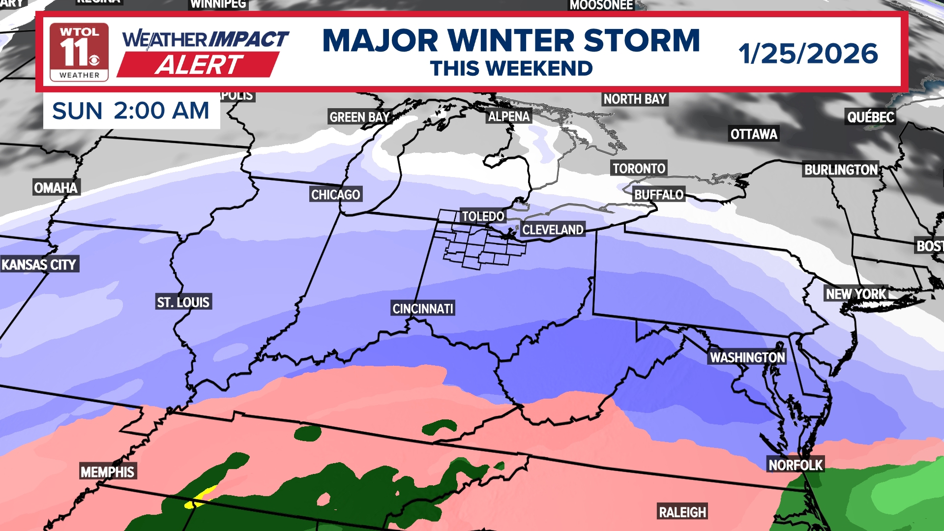 Weather Impact Alert Days issued for extreme cold, snow | wtol.com