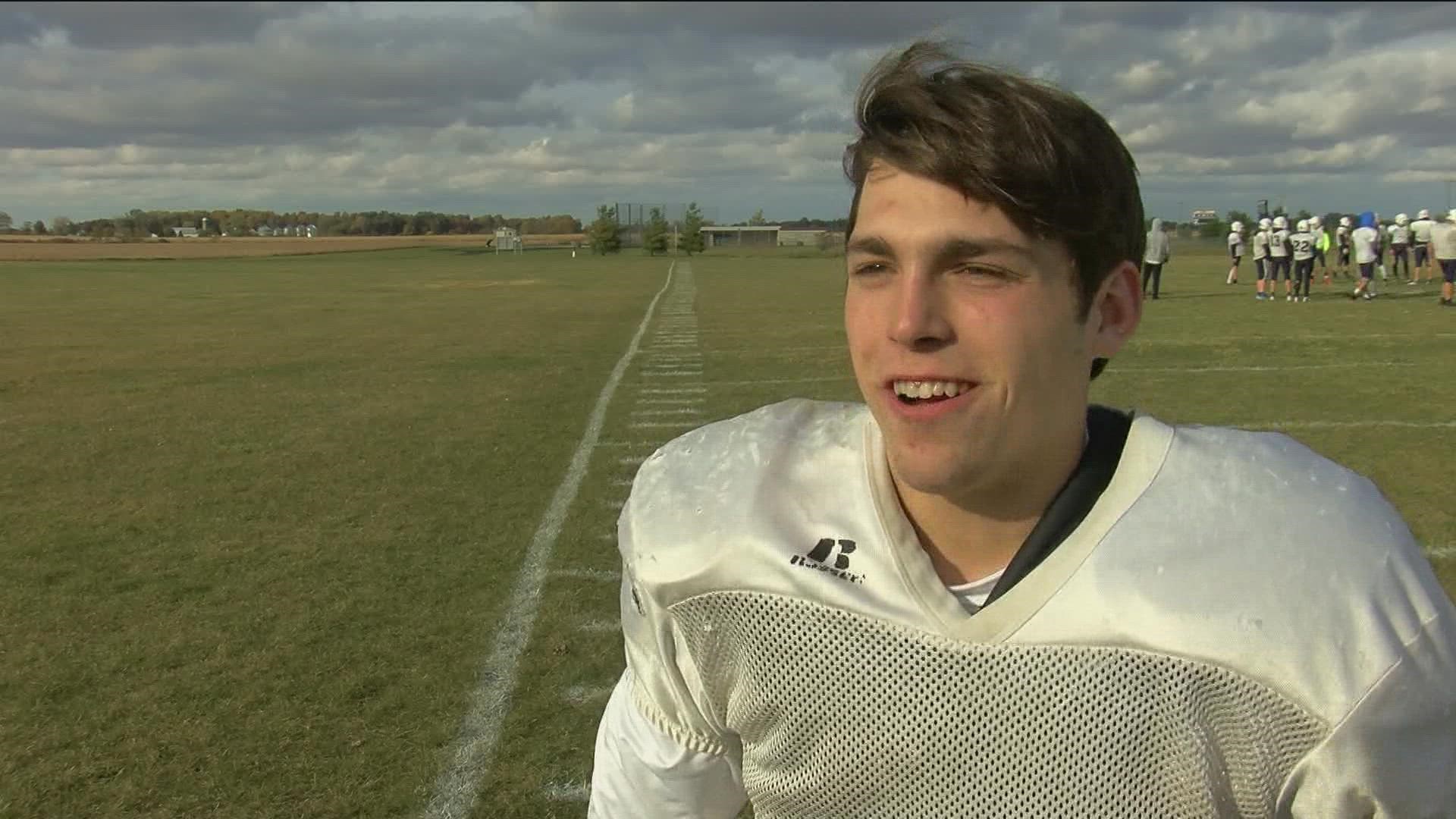 Lakota freshman Jayson Bennington with cerebral palsy becomes Raiders ...