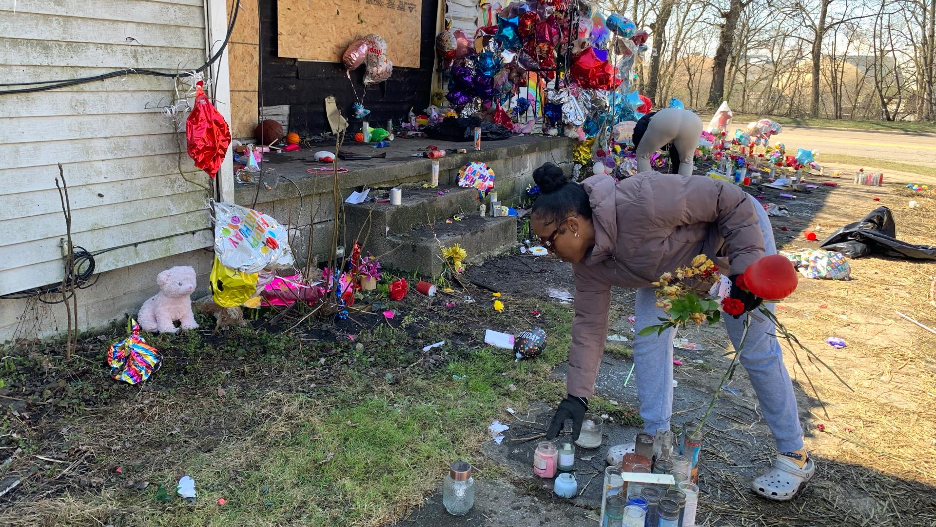 Community moving Kei'Mani Latigue memorial from property where she was found | wtol.com