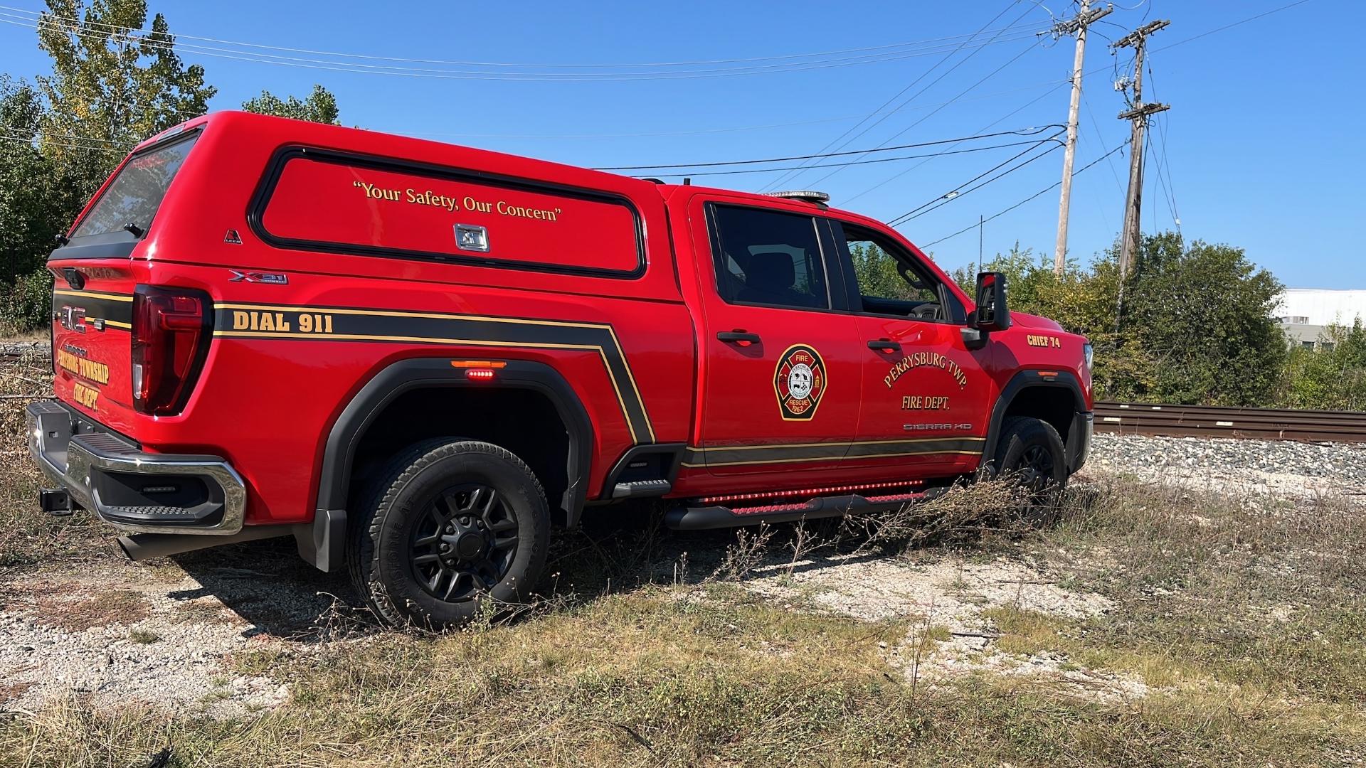 Fire breaks out near railroad tracks in Perrysburg Township | wtol.com