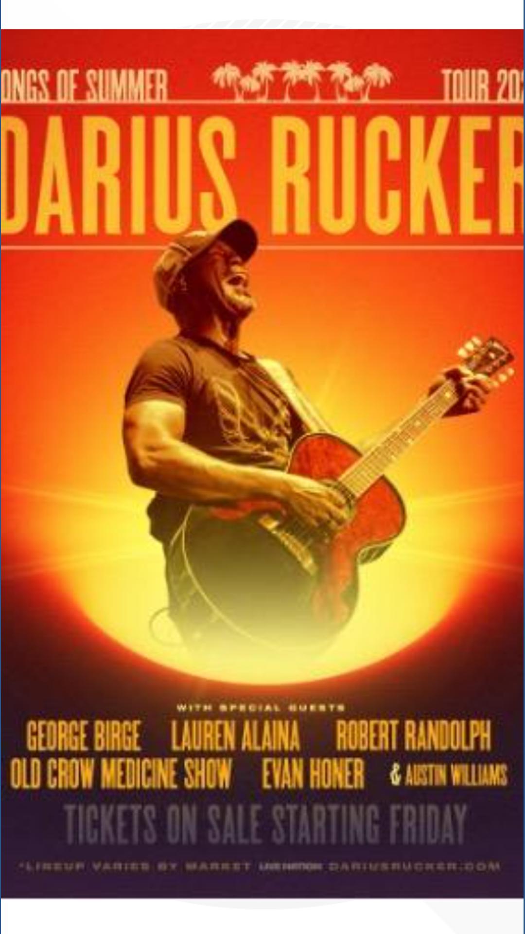 Darius Rucker to kick off 'Songs of Summer Tour' in Toledo | wtol.com