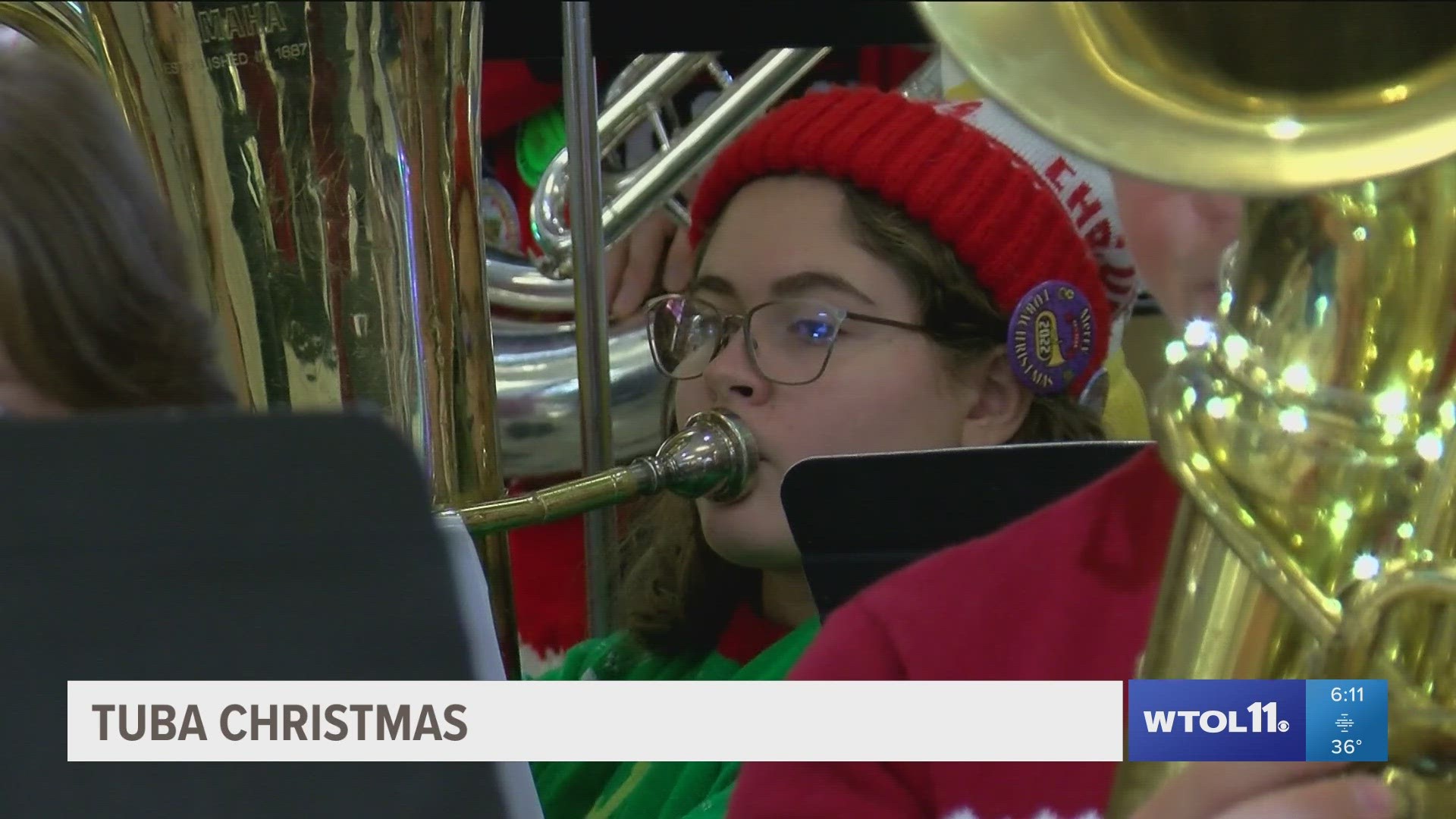 Tubas, euphoniums have their day at Christmas concert | wtol.com