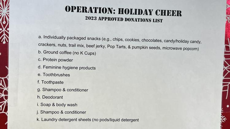 Here's how to show your support for Operation: Holiday Cheer | wtol.com