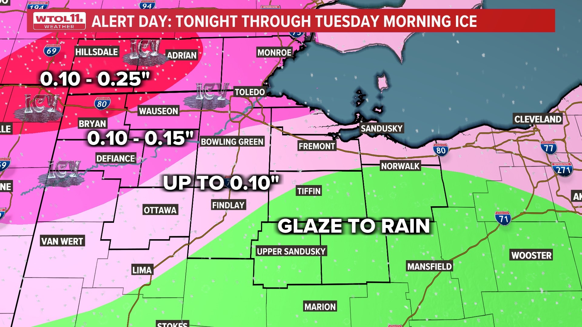 3 things to know about freezing rain Tuesday | wtol.com