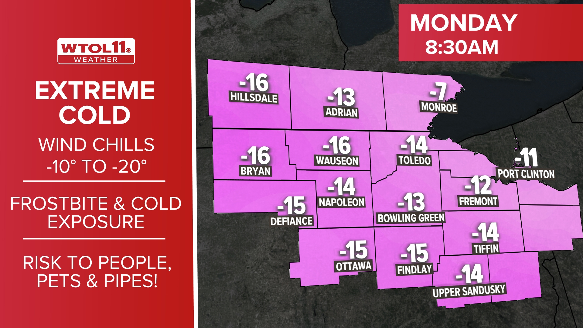 Extreme cold to impact northern Ohio and southern Michigan next week ...