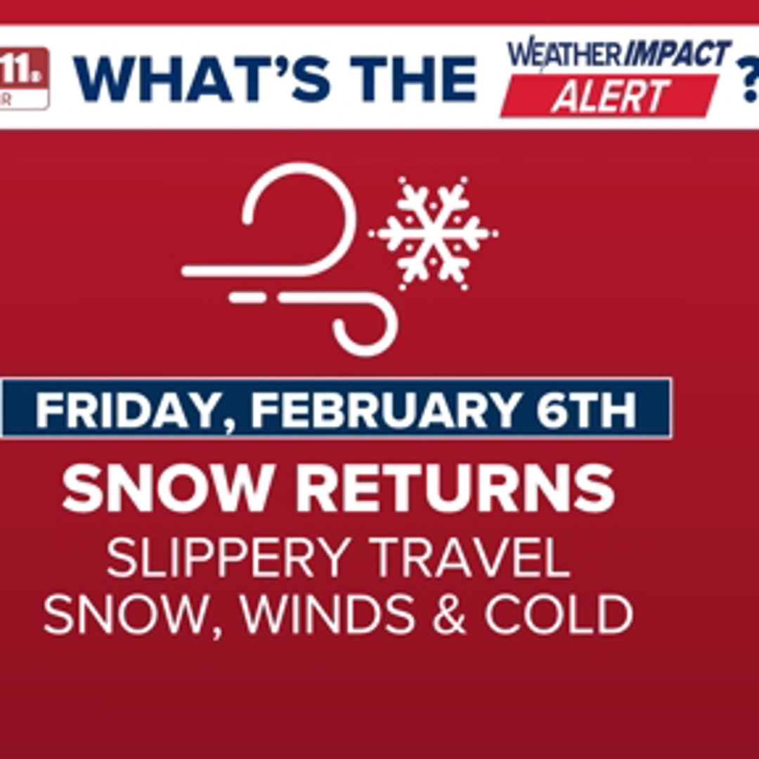 Weather Impact Alert Day for Friday as snow may impact the morning ...