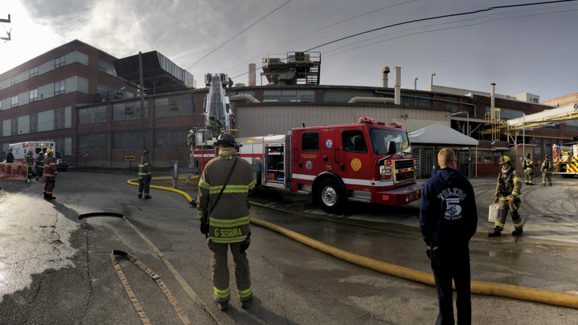 Fire crews called to roof fire at Libbey Glass plant twice on Monday ...