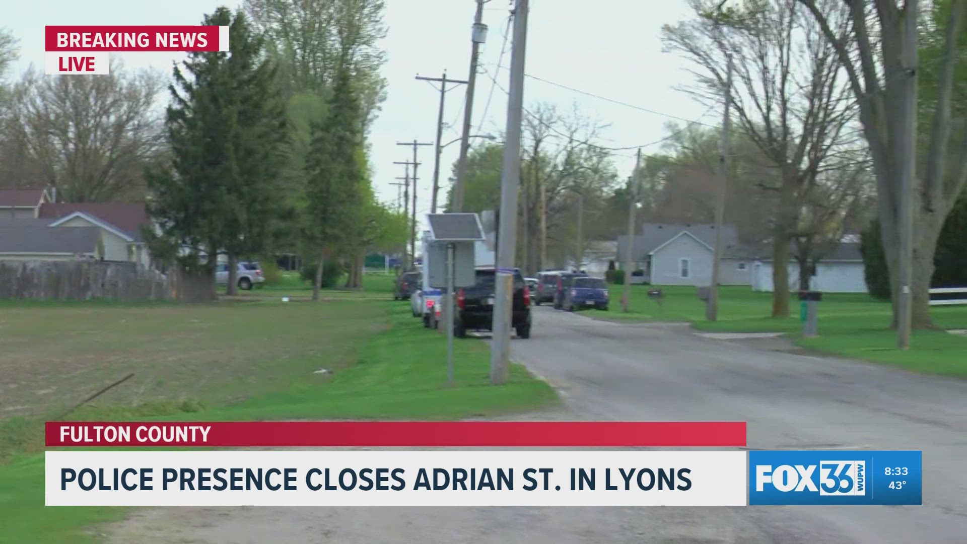 Heavy police presence in Village of Lyons | wtol.com