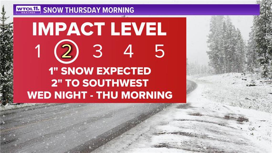 Weather Impact Alert Day: Be cautious Thursday with morning snow during ...