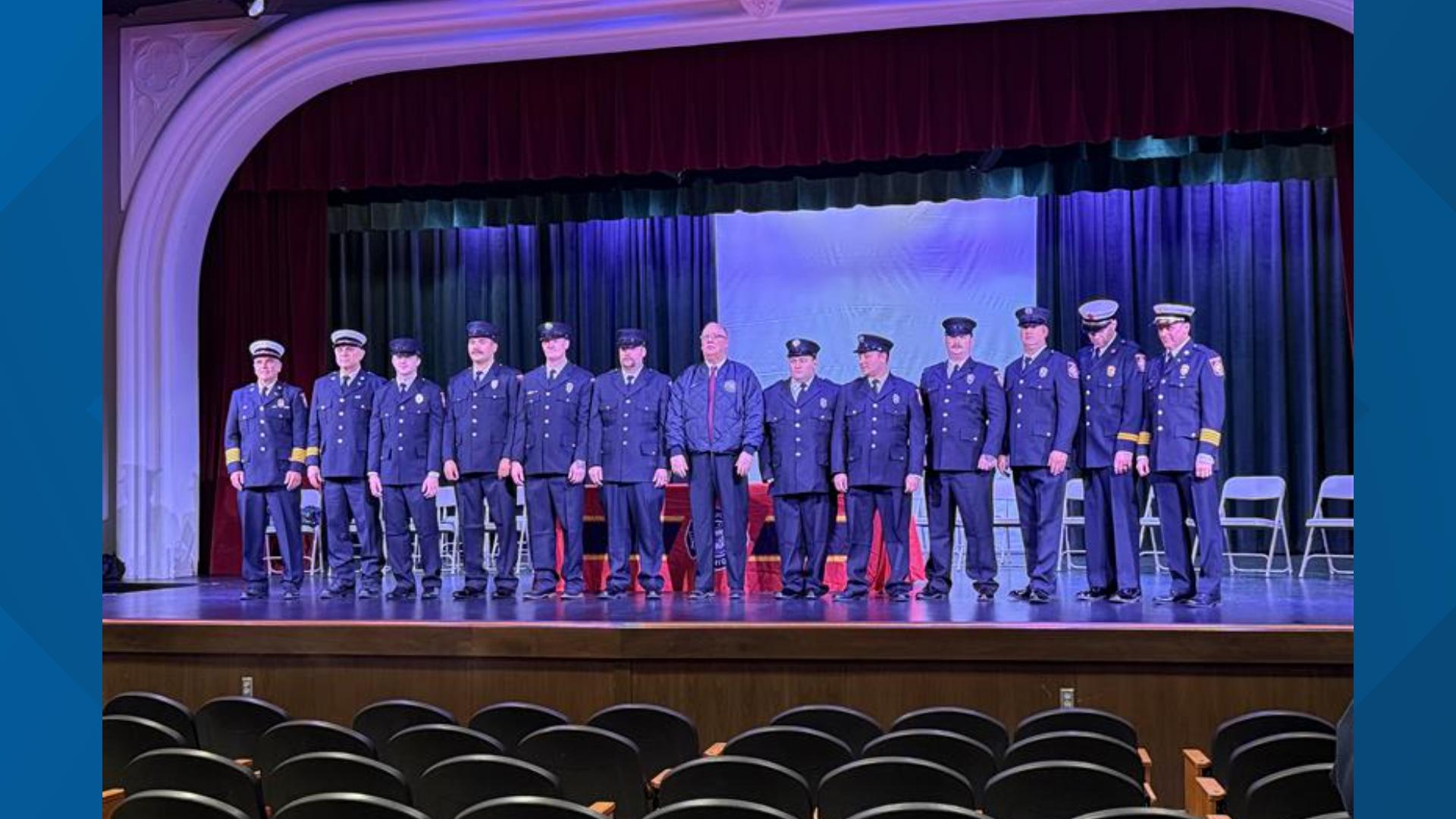 Rossford Fire Department holds pinning ceremony for first full-time ...