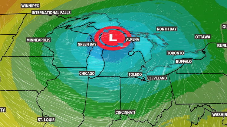 'Bomb cyclone' to hit Great Lakes this weekend with high winds and ...