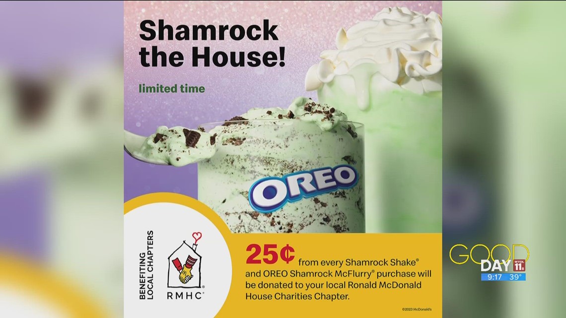 Treat yourself to an Oreo Shamrock Shake for a good cause | Good Day on ...
