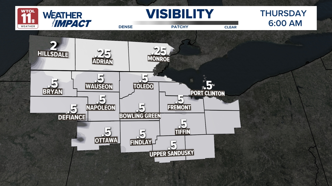 Dense fog possible for Thursday morning commute across northwest Ohio ...