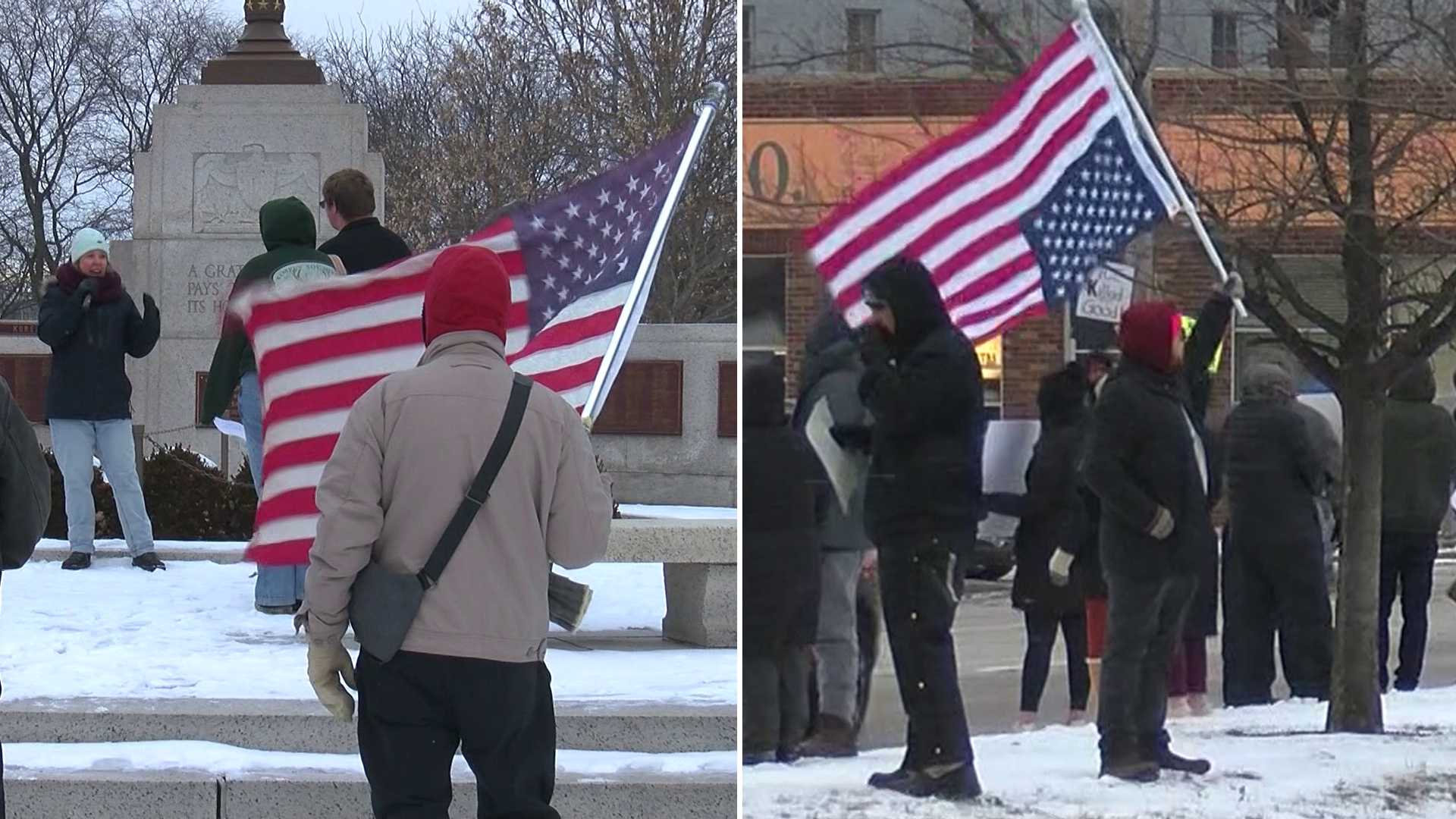 Dueling downtown Toledo protests highlight deep divisions over ICE ...