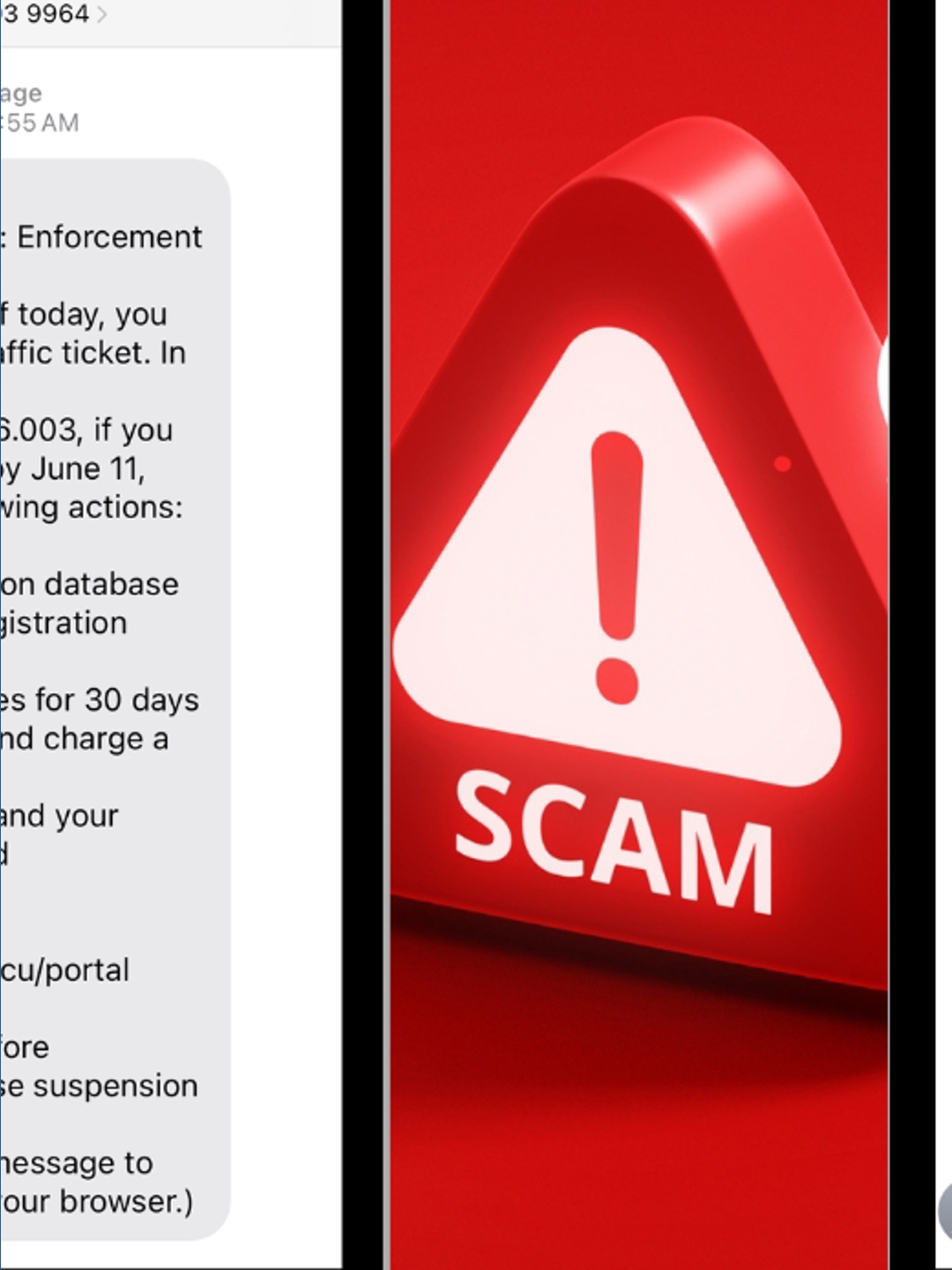 Did you get a text message for an unpaid traffic ticket? It's a scam ...