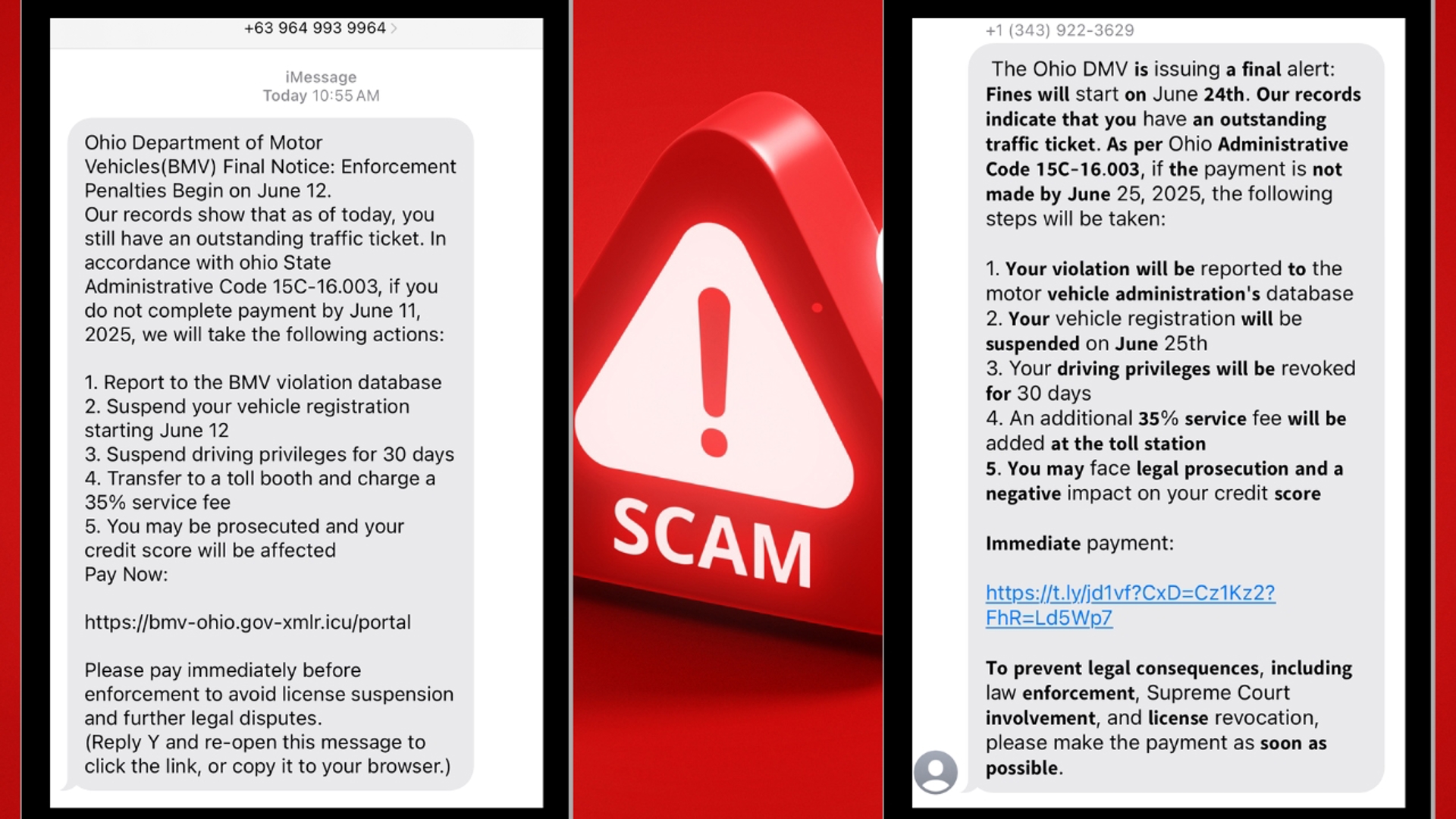Did you get a text message for an unpaid traffic ticket? It's a scam ...