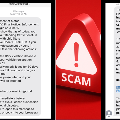 Did you get a text message for an unpaid traffic ticket? It's a scam ...