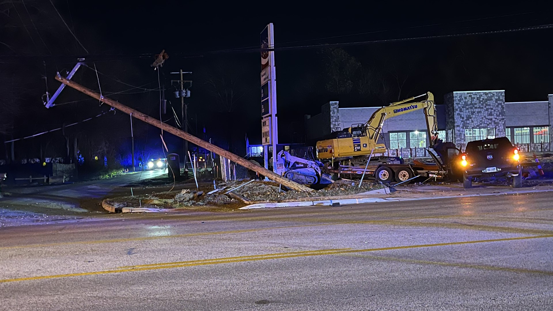 Sylvania Township Utility pole knocked over after crash | wtol.com