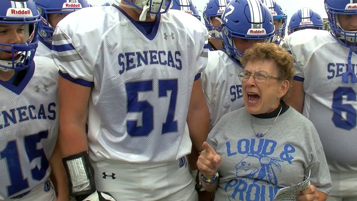Tiffin Calvert football superfan 'Seneca Sue' | wtol.com