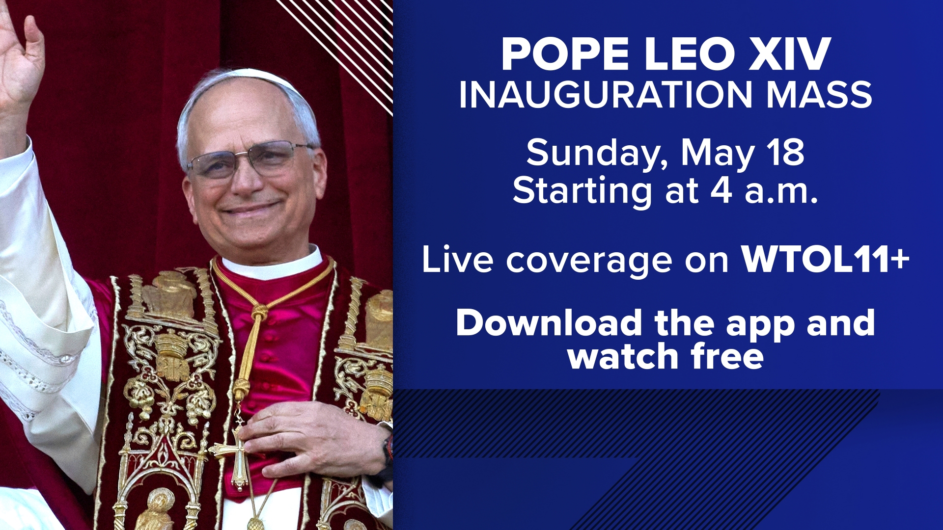 WATCH: Pope Leo's Inauguration Mass in St. Peter's Square Sunday morning | wtol.com