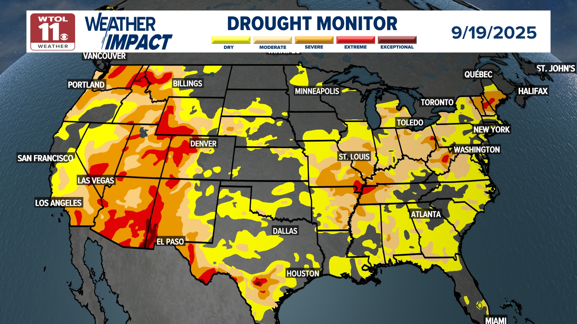 Widespread drought conditions across the U.S. | wtol.com