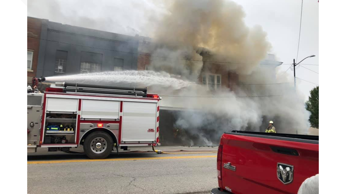 Building on fire on Main St. in Delta | wtol.com