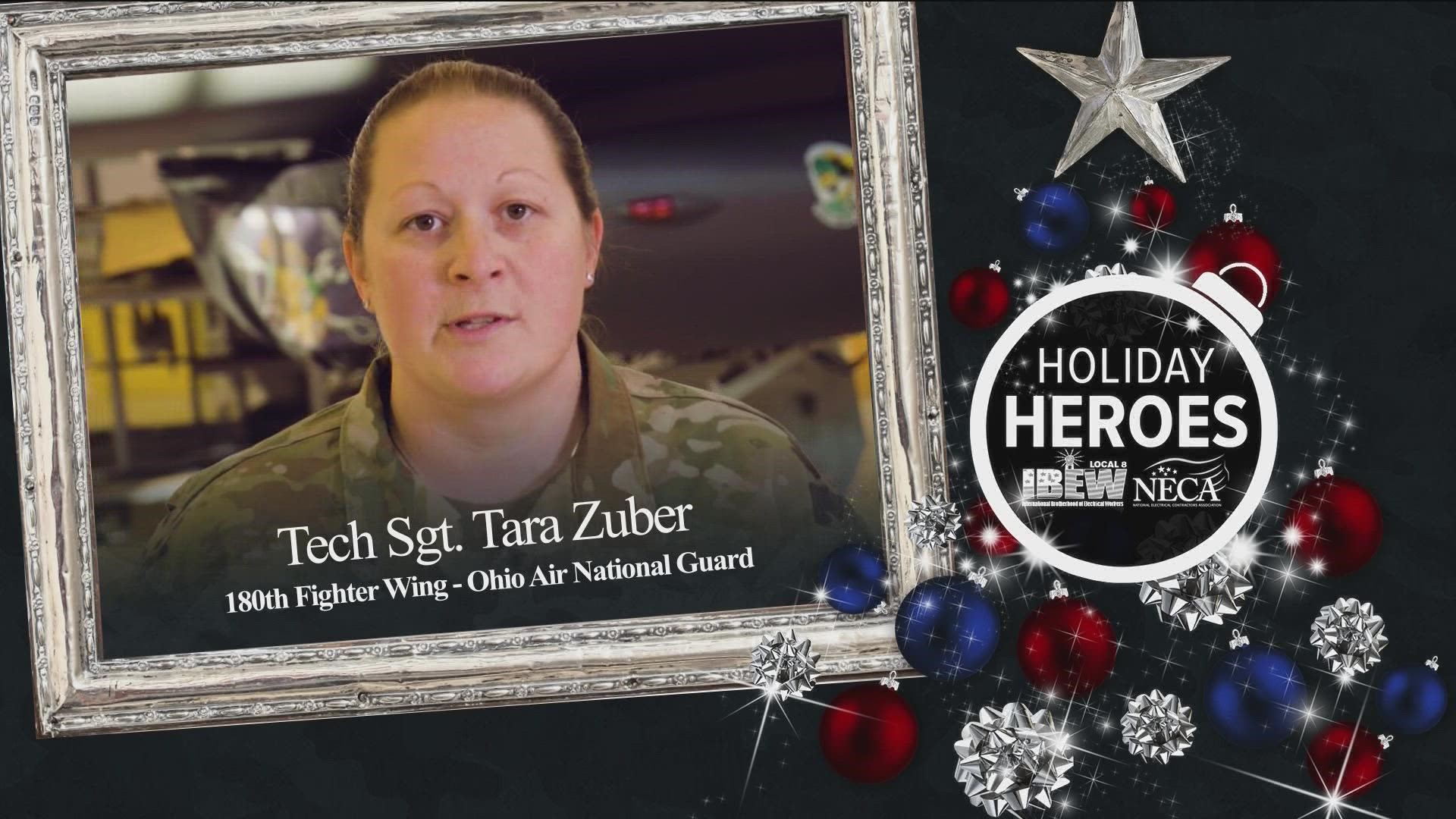Tech Sgt. Tara Zuber of the Ohio Air National Guard's 180th Fighter ...
