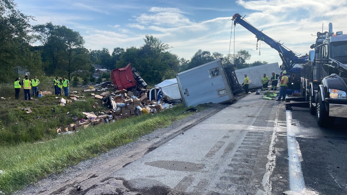 Two semis overturn in crash on Ohio Turnpike | wtol.com