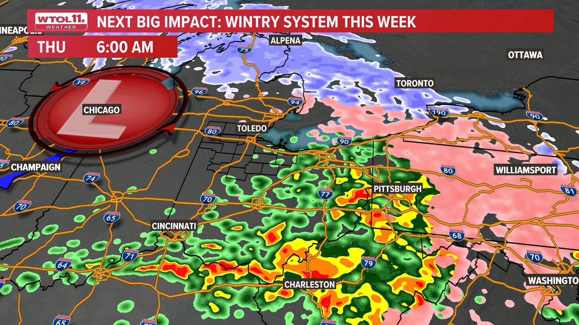 Icy conditions are expected beginning Wednesday night into Thursday ...