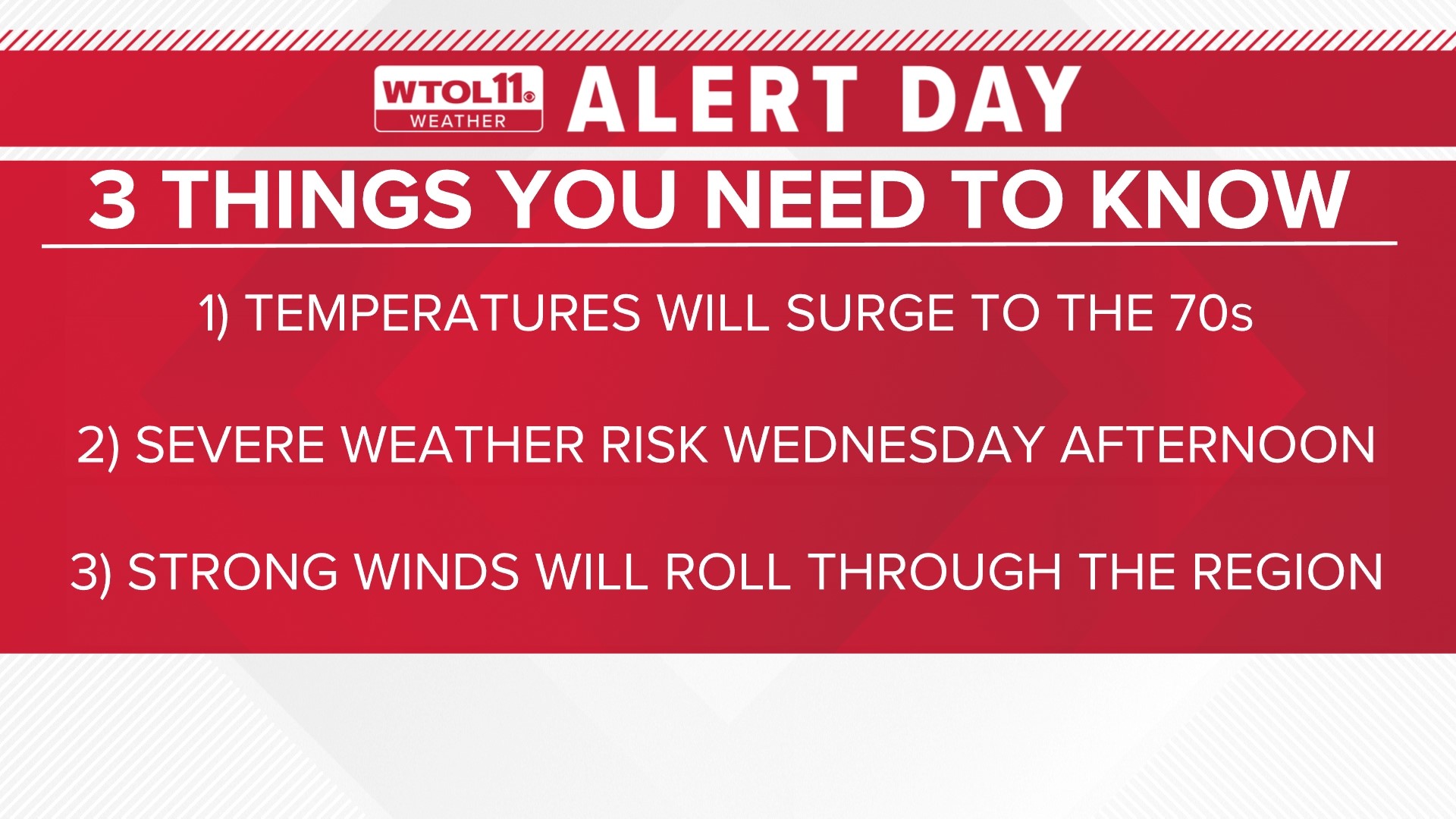 WTOL 11 Weather | Alert Day issued for Wednesday storm potential | wtol.com