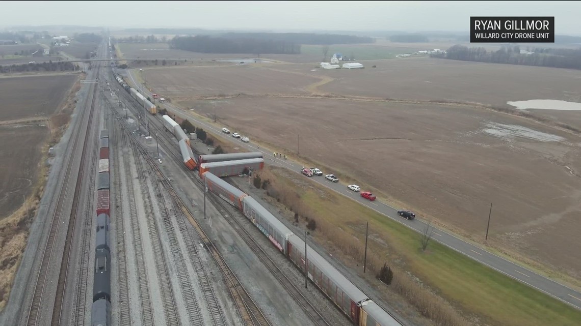 CSX train derails near Willard railyard on Sunday | wtol.com