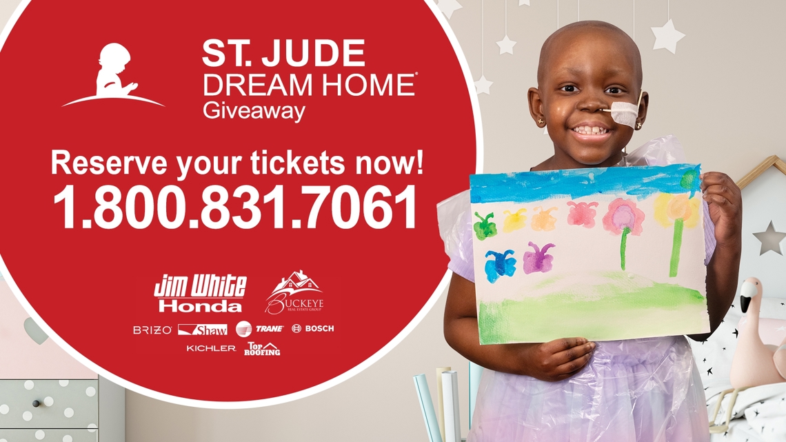 St. Jude Dream Home house is a zero-cost build and a brand-new design by Buckeye Real Estate ...
