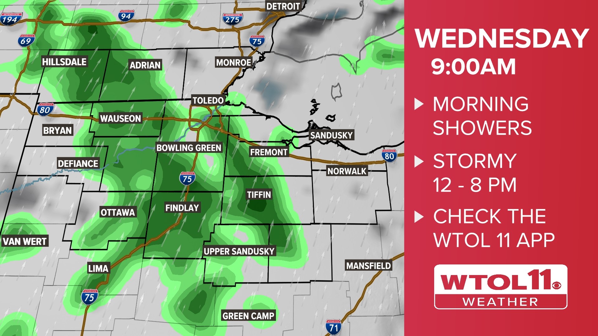 WTOL 11 Weather | Alert Day issued for Wednesday storm potential | wtol.com