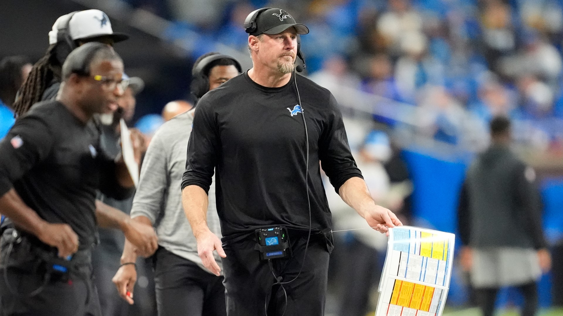 Dan Campbell's emotional locker room speech after the Lions win | wtol.com