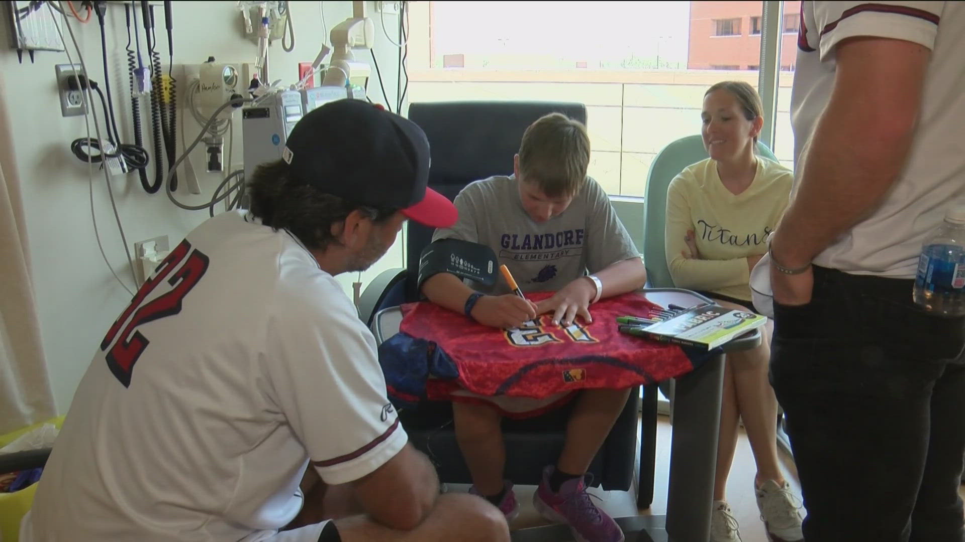 Mud Hens players visit kids at ProMedica Russell J. Ebeid Children's ...