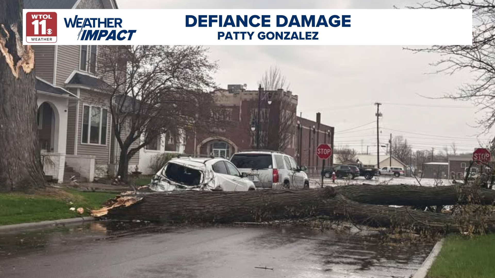 Strong storms cause extensive damage in downtown Defiance | wtol.com