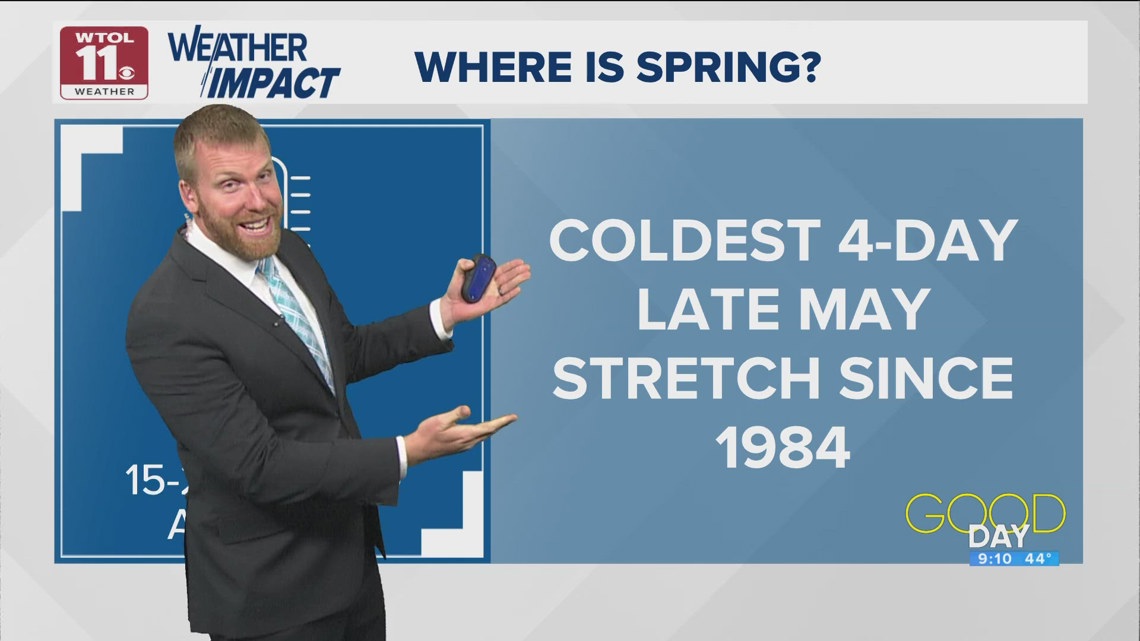 Coldest 4-day late May stretch in more than 20 years in northwest Ohio ...