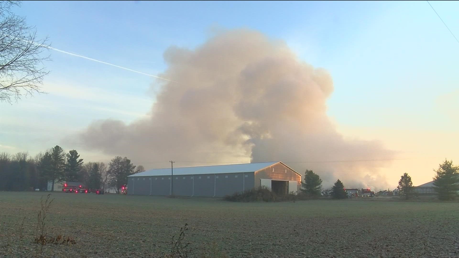 Morenci barn fire Thanksgiving morning | wtol.com