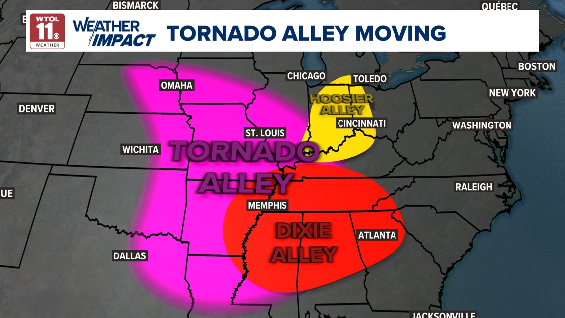 Tornado alley is shifting east: What that means for the Midwest | wtol.com