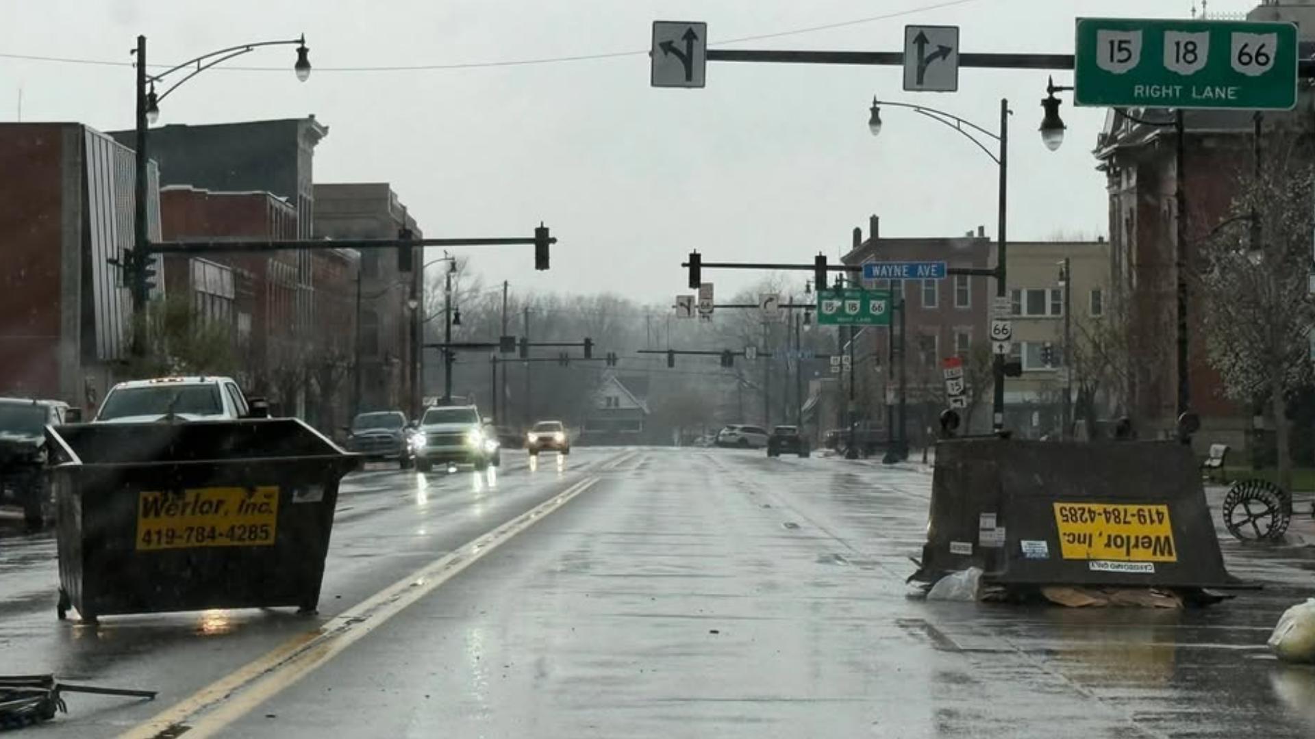 Strong storms cause extensive damage in downtown Defiance | wtol.com