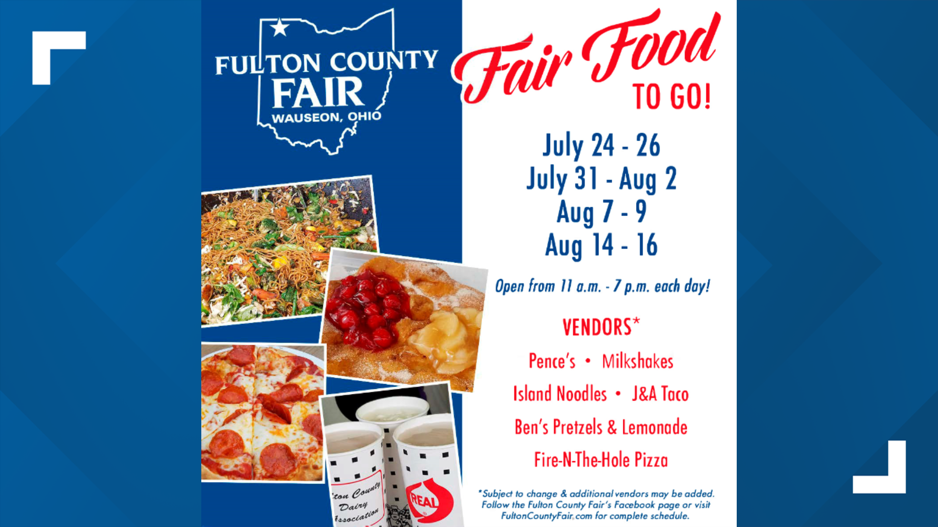 Enjoy 'Fair Food to Go' at the Fulton County Fairgrounds | wtol.com