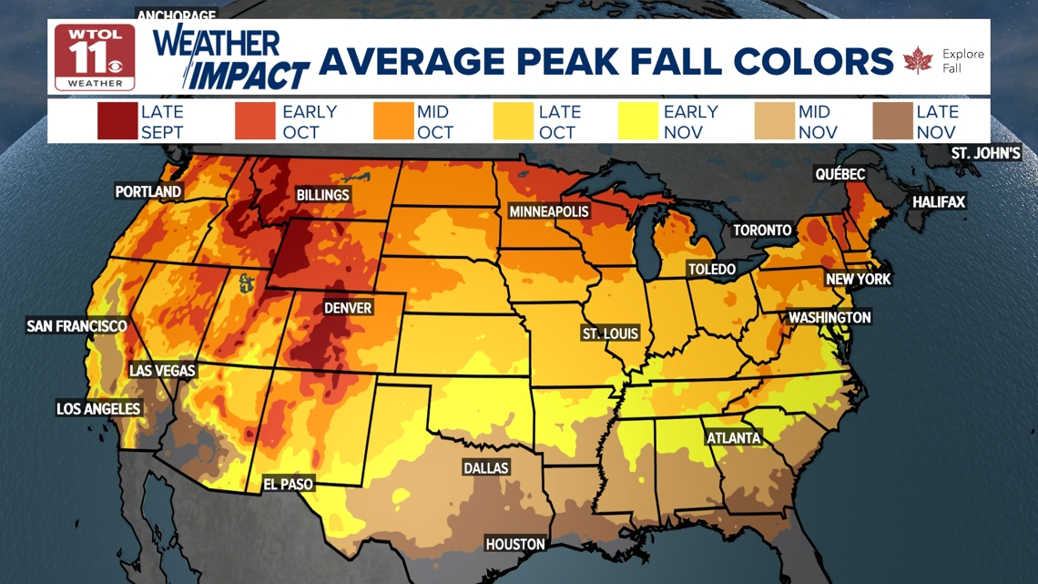 Ohio fall foliage peaks in October with vibrant colors | wtol.com
