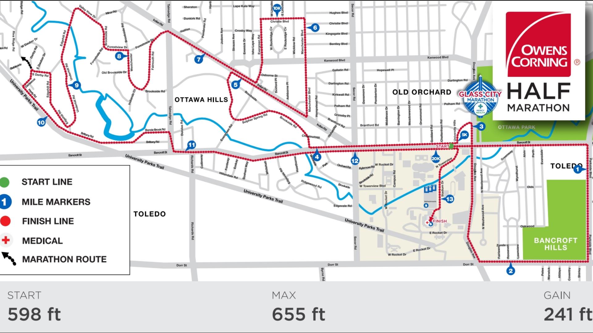 Glass City Marathon: Where to park, where to watch, road closures and ...
