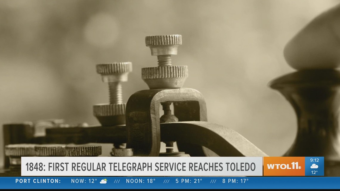 1848: The first regular telegraph reaches Toledo, connecting the Glass ...